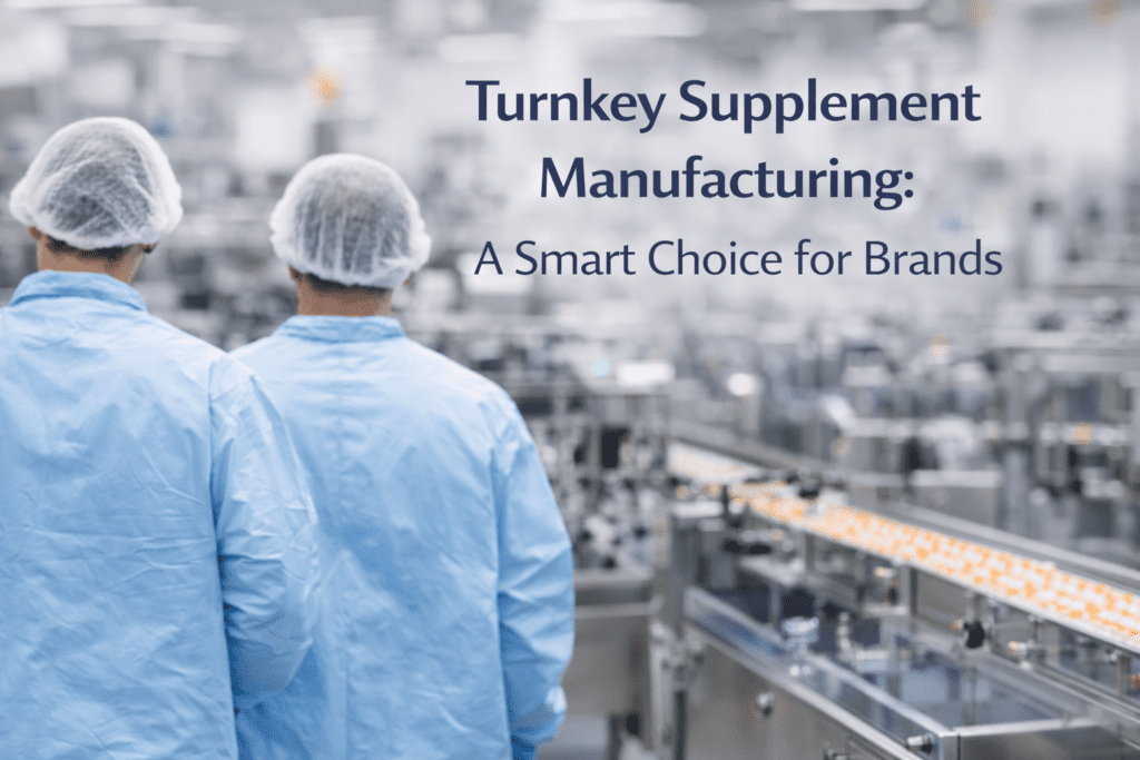 Turnkey Supplement Manufacturing: A Smart Choice for Brands